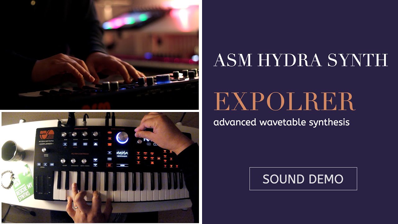 ASM Hydrasynth Explorer PolyTouch Polyphonic Aftertouch Synthesizer | Sound Demo - YouTube