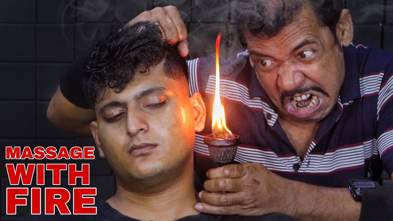 Fire Ear Massage by Asim Barber | Ear Massage & Ear Fingering | Neck ...