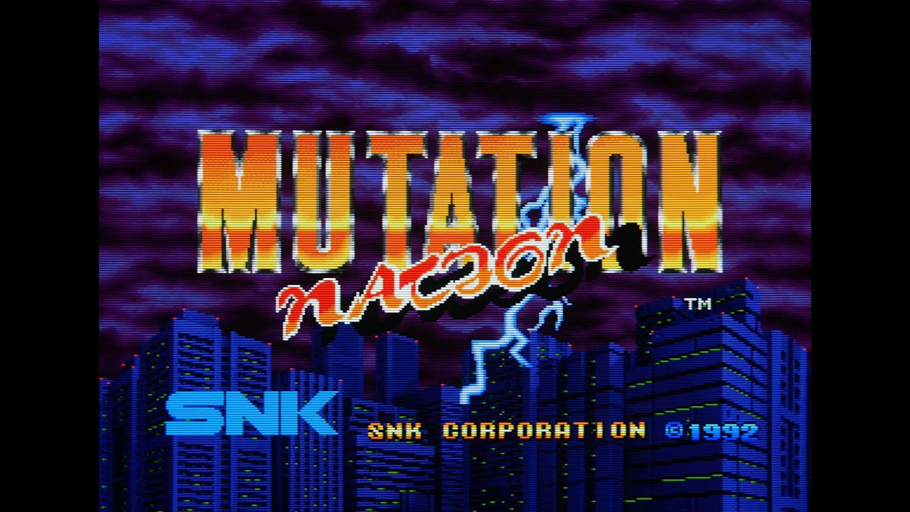 Mutation Nation Intro (Neo Geo) - Sony BVM-A32 - YouTube