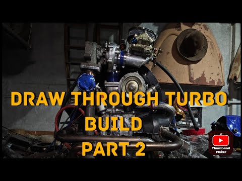 mocking up a vw beetle draw through turbo - YouTube