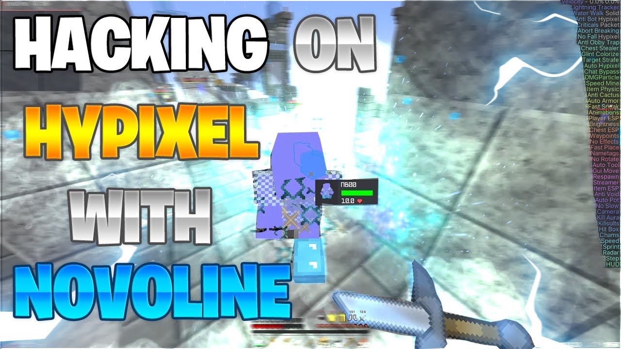 Hacking On Hypixel Skywars With Novoline | Minecraft Hacking - YouTube