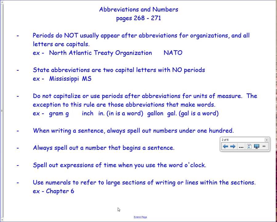 Abbreviations and Numbers 8th - YouTube