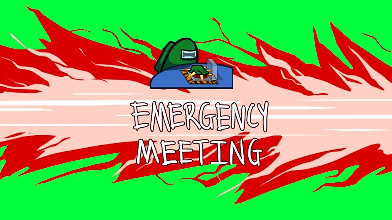 Among Us Emergency Meeting Green Screen (어몽어스 긴급회의 크로마키) - YouTube