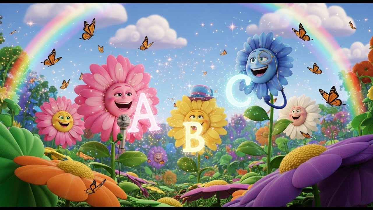 ABC Garden of Singing Flowers 🌸🎶🌼 | Learn ABC for Kids | Alphabet ...
