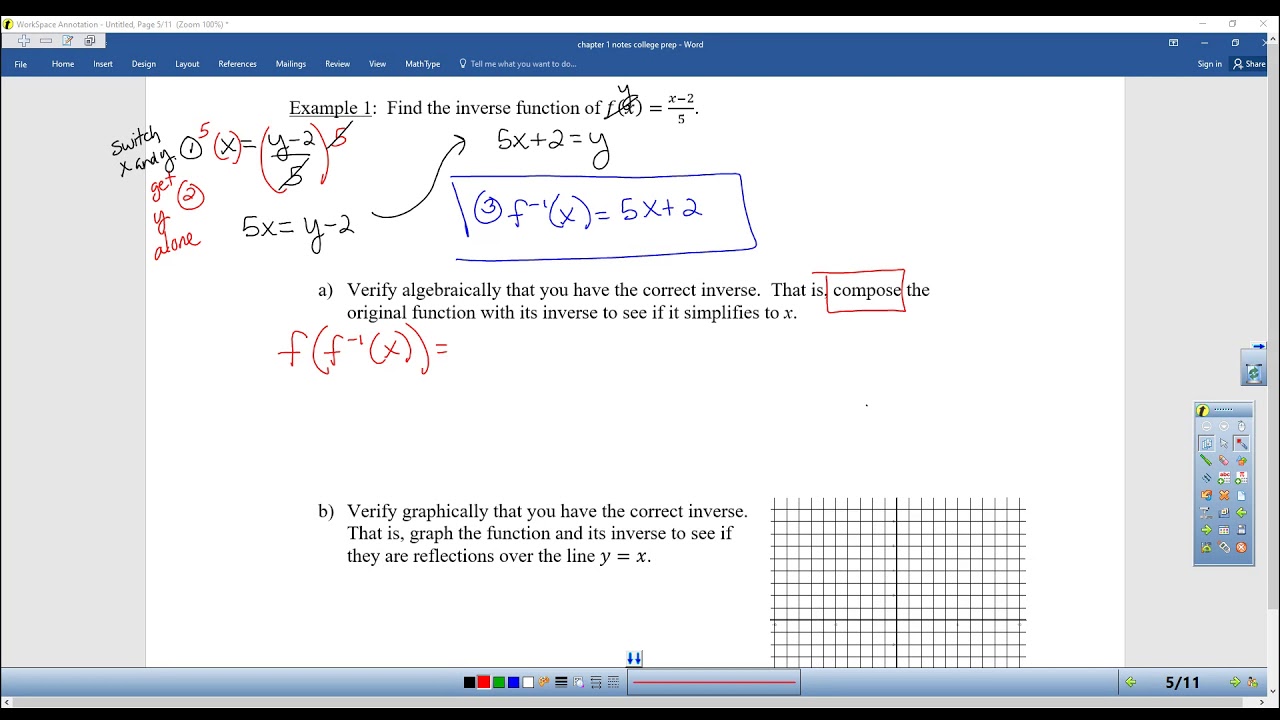 Precalculus 1.9 Inverse Functions - YouTube