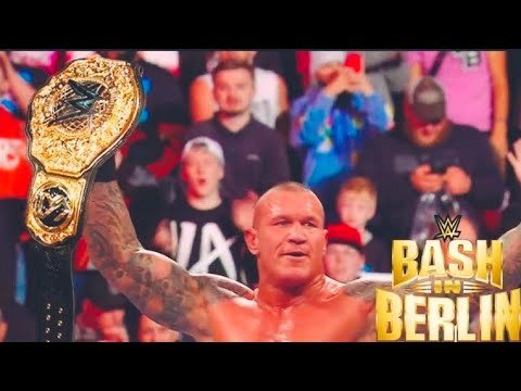Randy Orton winning World heavyweight champion at Bash In Berlin 🤯🔥 ...