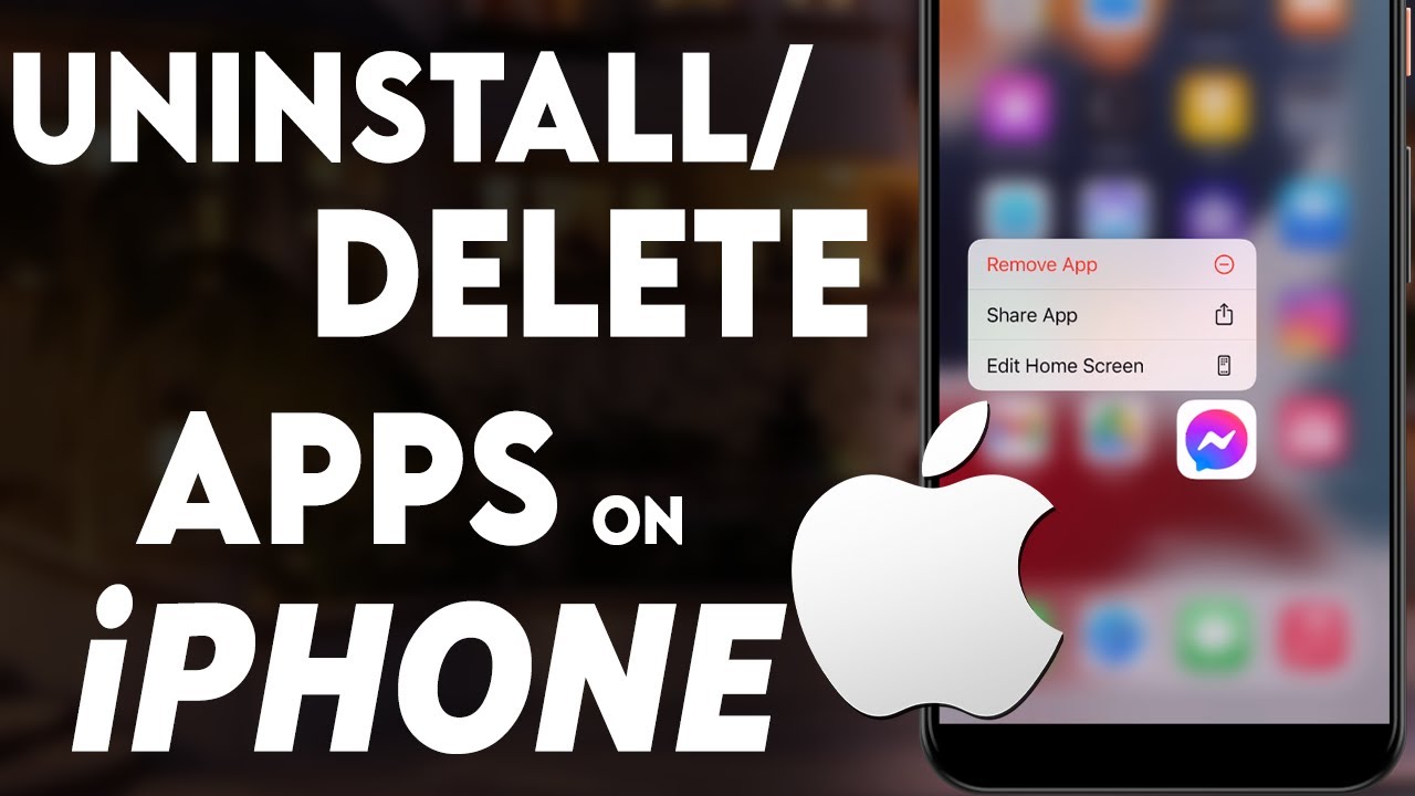 How to Uninstall Apps from iPhone Device - YouTube