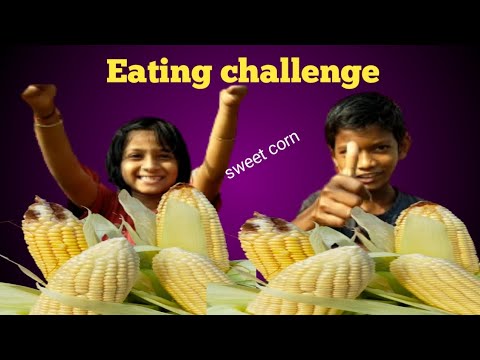 sweet corn eating challenge sweet corn eating competition - YouTube