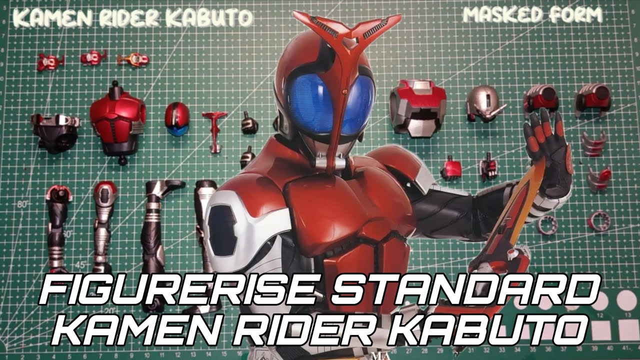 BUILDING FIGURE-RISE STANDARD KAMEN RIDER KABUTO (MASKED FORM & RIDER ...