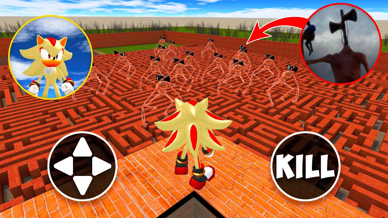 Ultra Shadow vs 100 Siren Heads in the Maze – INSANE GMod Battle! - YouTube
