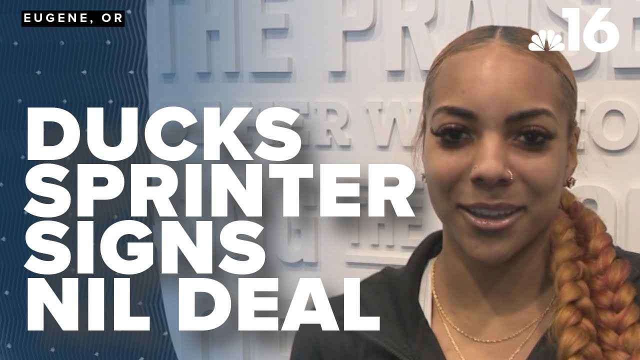 Sports: Ducks Sprinter Jadyn Mays Sings NIL Deal with Nike - YouTube