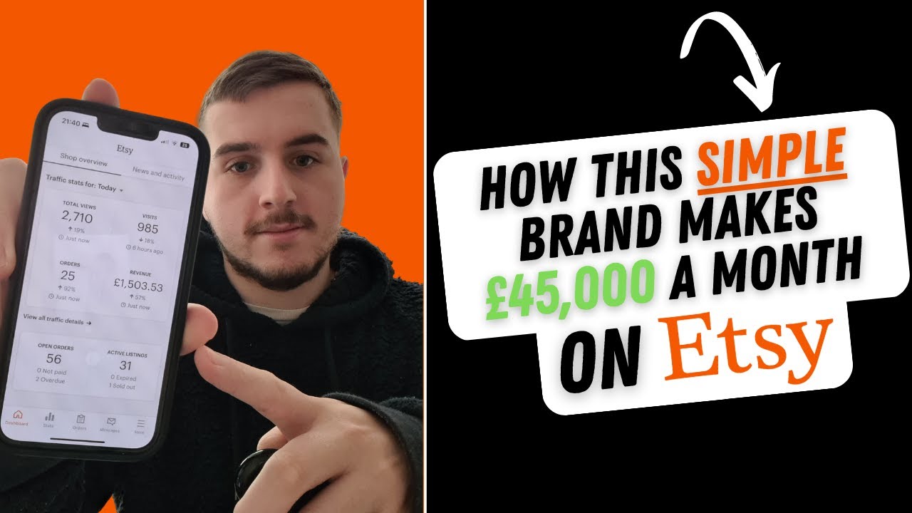 How This Simple Brand Makes £30,000 a Month on Etsy - YouTube