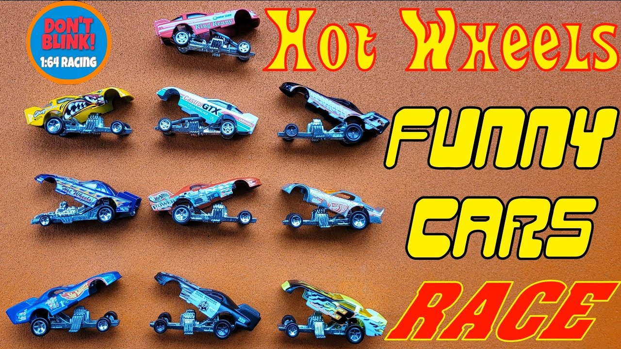 Hot wheels FUNNY CAR RACE - YouTube