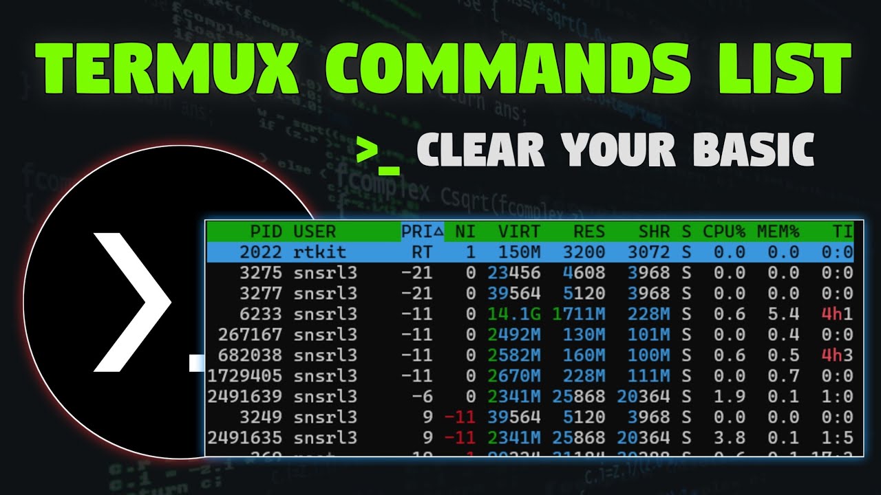 Most Useful Termux Commands | By Technolex - YouTube