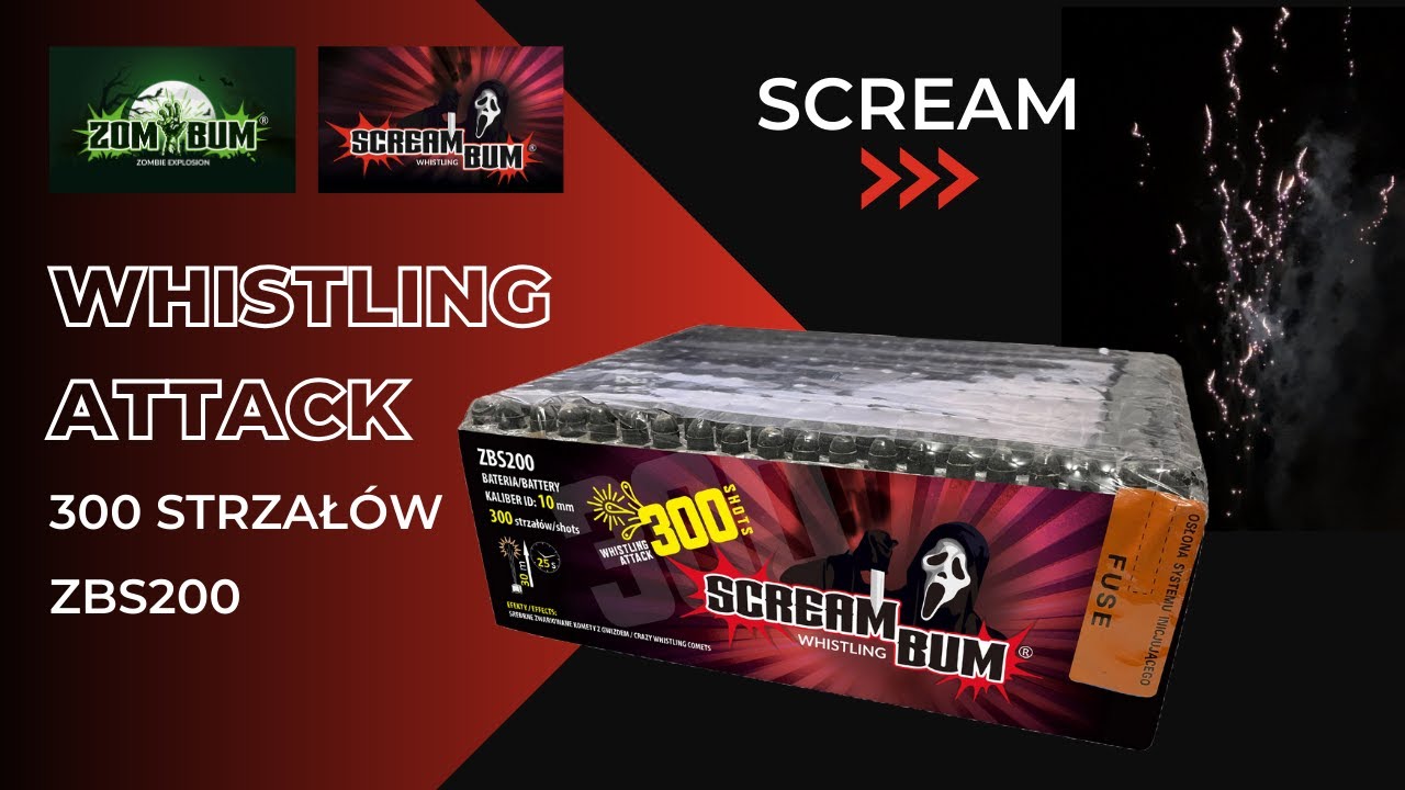 Whistling Attack Zom Bum Scream Bum 300sh 10mm ZBS200 - YouTube