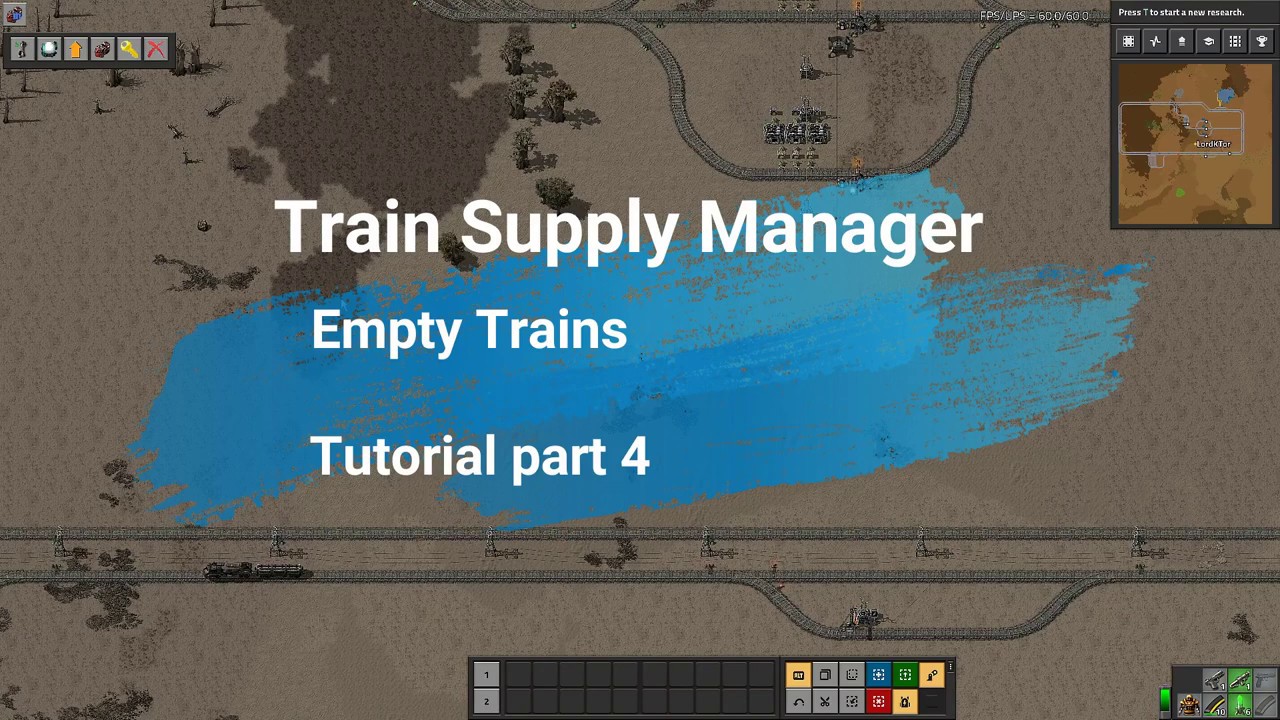 Factorio TSM tutorial part 4 - Empty Trains - YouTube