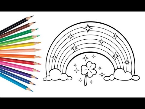 Rainbow coloring video/How to color Rainbow/For kids - YouTube