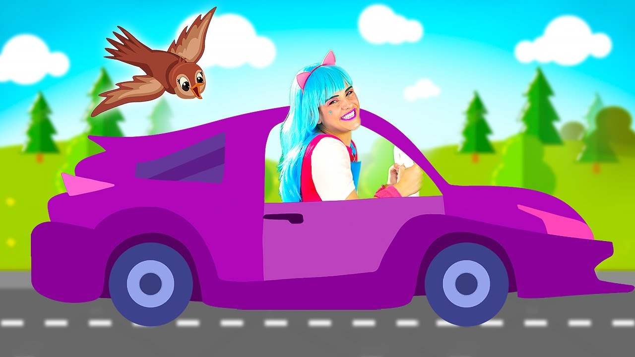 The Vehicles Children Song! Drive a Bus, a Plane, a Police Car and more ...