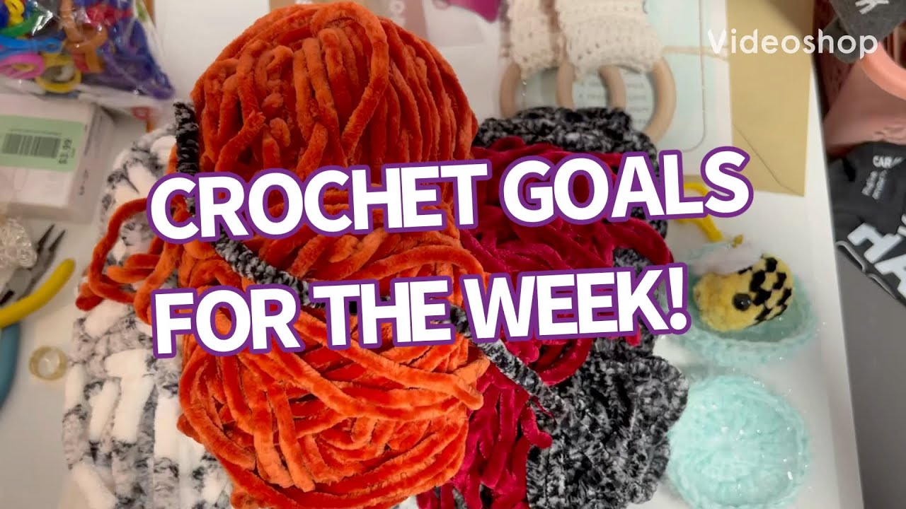 Crochet goals and what I accomplished! - YouTube