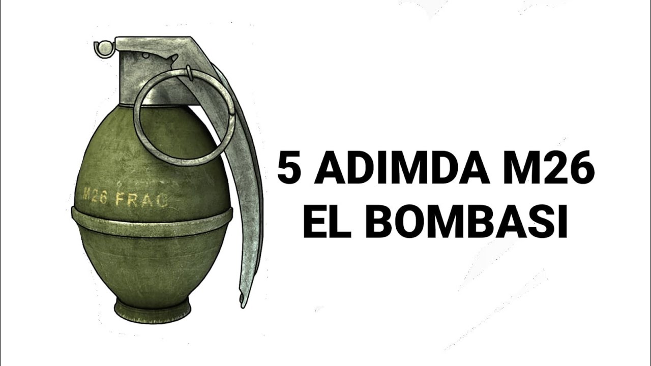 DRAWİNG M26 GRENADE İN 5 STEPS | 5 ADIMDA M26 EL BOMBASI ÇİZİMİ | CS:GO ...