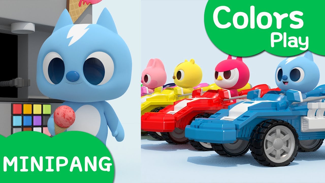 Learn colors with Miniforce | Flowers | Color Cars | Roly poly Cars ...