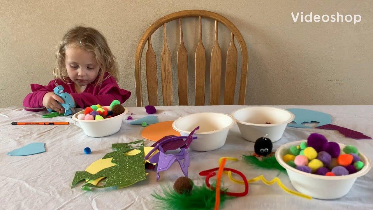 Crafty Corner With Charlotte - Monster Poof Balls - YouTube