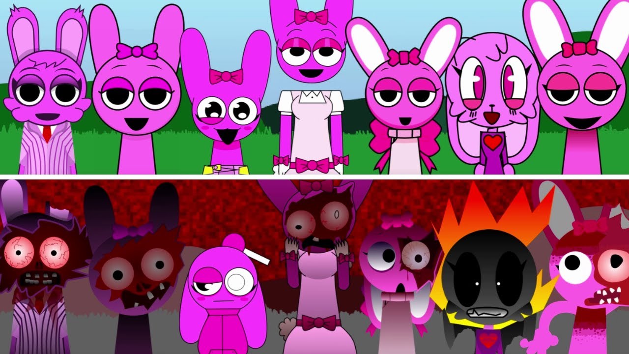 Sprunki Retake But Every Pinky Singing Together #sprunki #incredibox ...