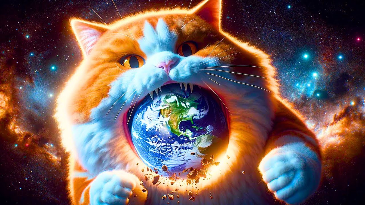 Fat Cat Tries To Eat Earth 😺 Cat Story #cat - YouTube