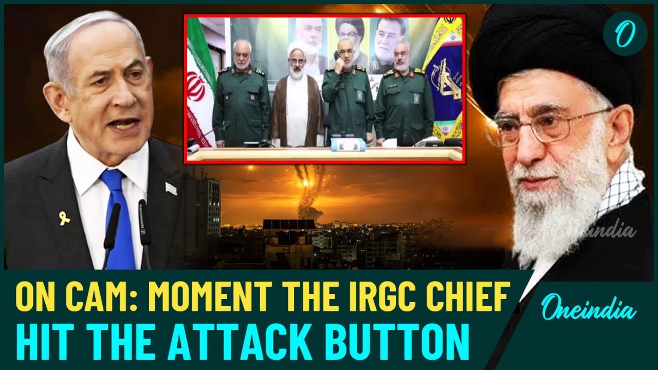 Moment Iran's Military IRGC Chief Gives Green Light For Tel-Aviv Blitz ...