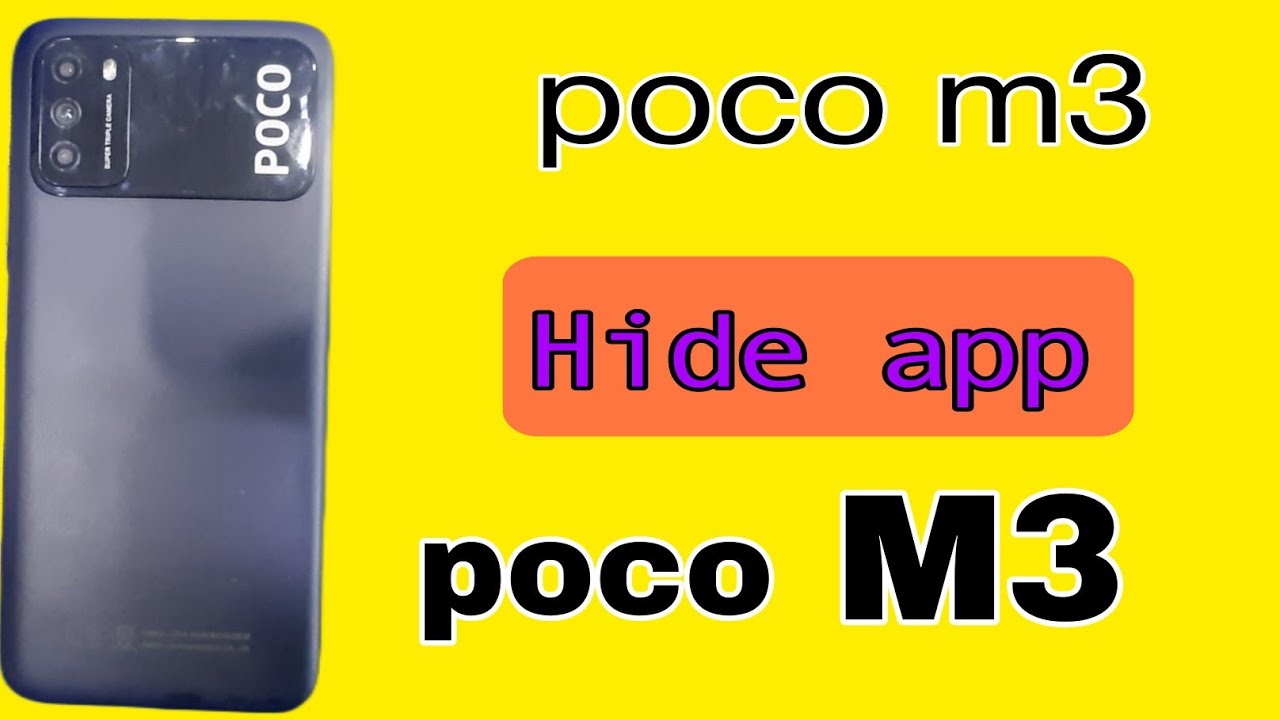 poco m3 hide apps || How to Hide app in poco m3 - YouTube