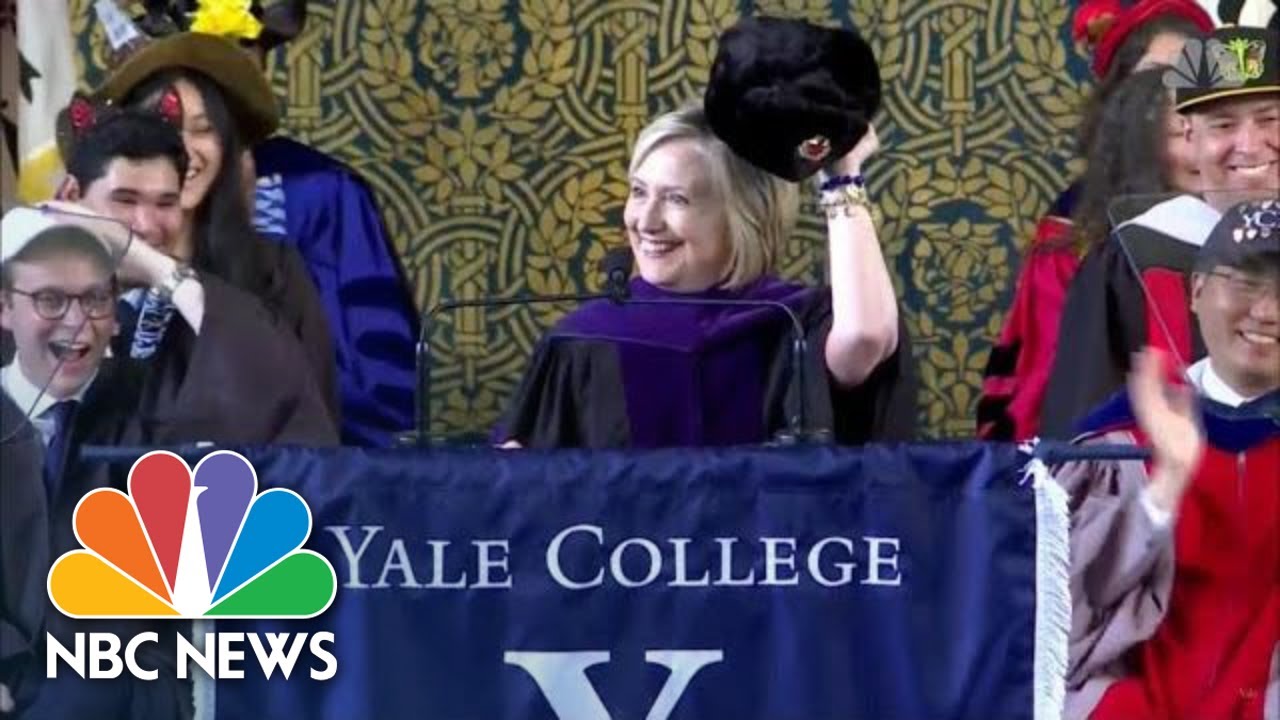 Hillary Clinton Sports Russian Hat During Yale Speech | NBC News - YouTube