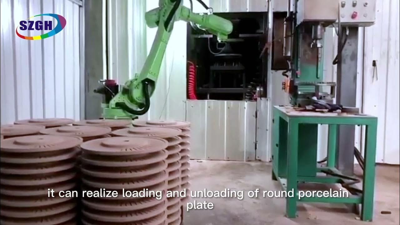 SZGH-T series robots, is a multi-functional loading and unloading robot - YouTube