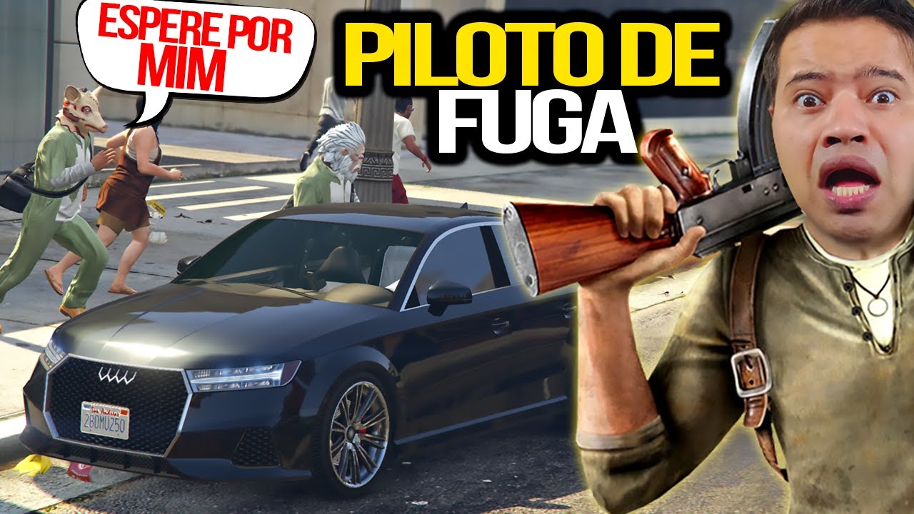 VIREI PILOTO DE FUGA NO GTA 5 INCRIVEL) - GTA V MOD - YouTube
