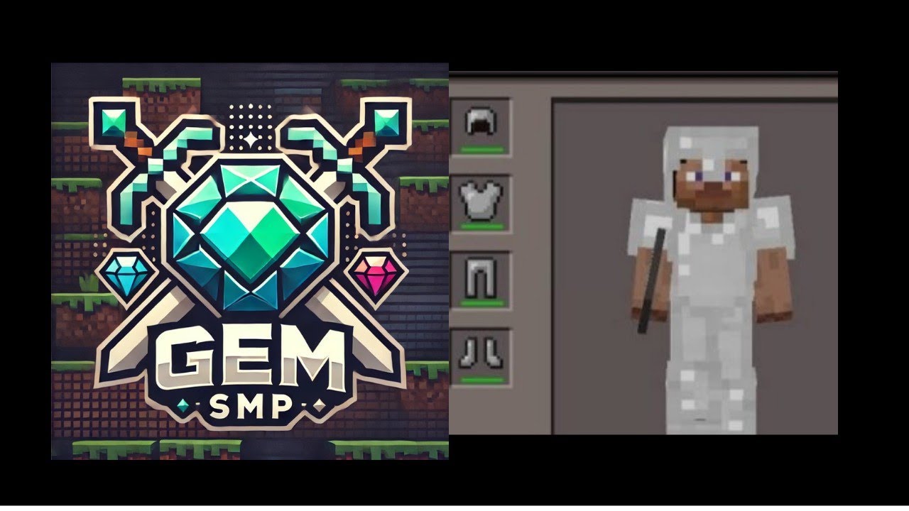 I MAKE IRON ARMOUR IN GEM SMP IN MINECRAFT.#minecraft #minecraftgamplay ...