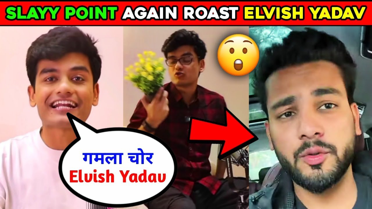 Slayy Point Again Roast Elvish Yadav | Slayy Point Reply To Elvish Yadav | - YouTube