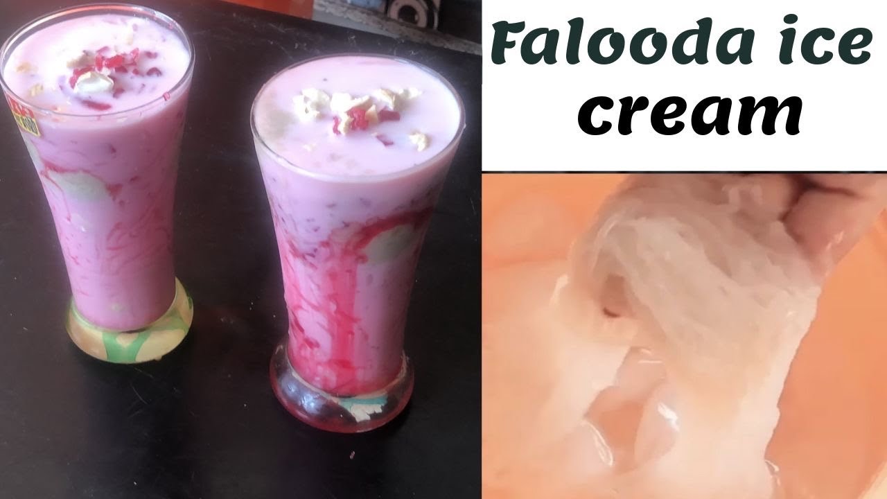 Falooda ice cream recipe || Homemade falooda sev recipe || by indian ...