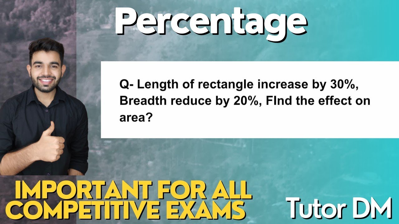 PERCENTAGE || Ques 30 || Important for all competitive exams ...