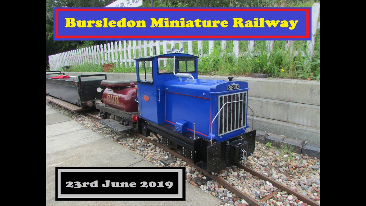 "Spud" on Tour ~ Bursledon Miniature Railway ~ 23rd June 2019 - YouTube