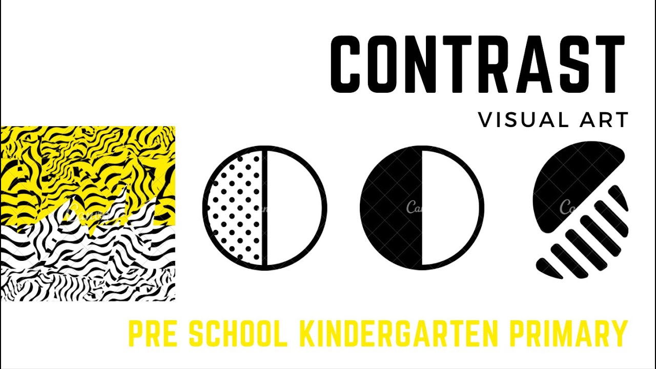 Learn Contrast for Kids - Pre School Kindergarten Primary - Visual Art ...