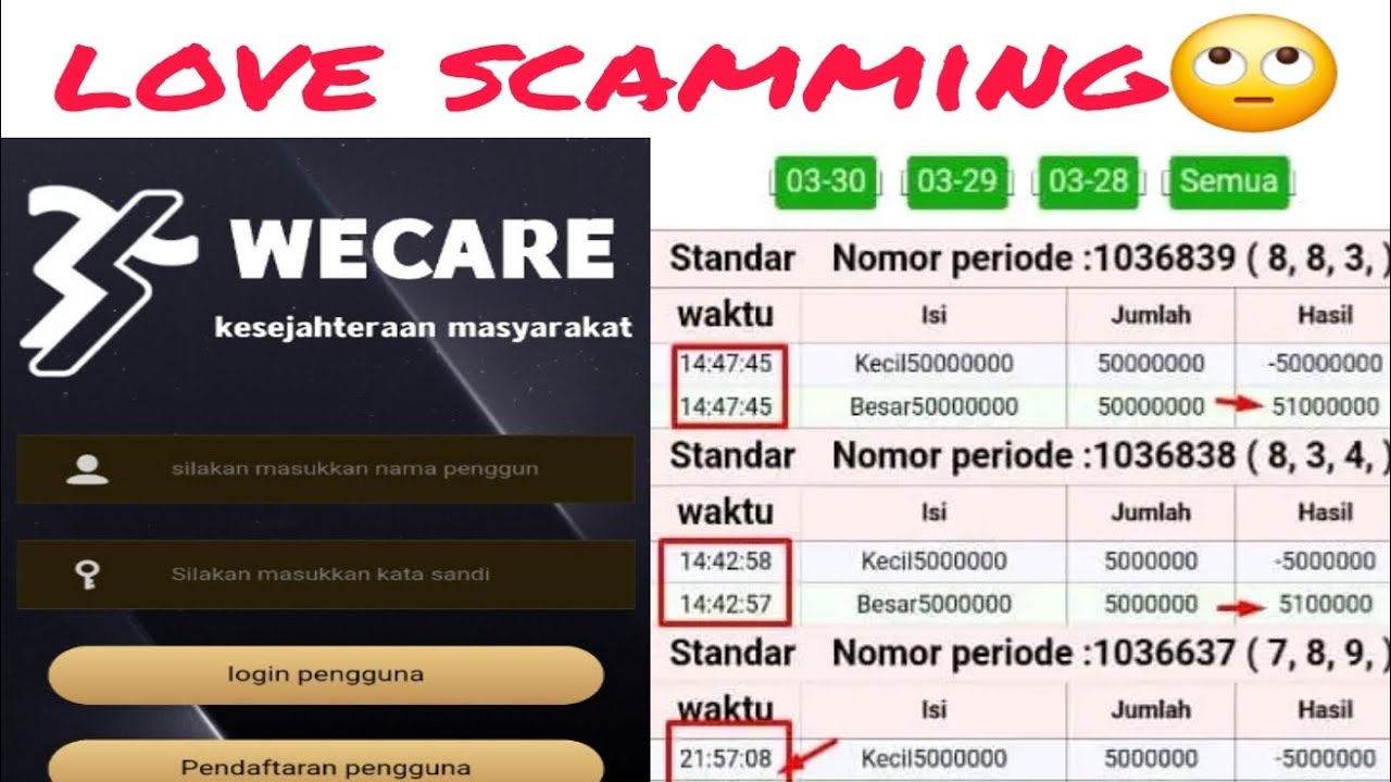 WECARE Penipuan Love scamming !! - YouTube