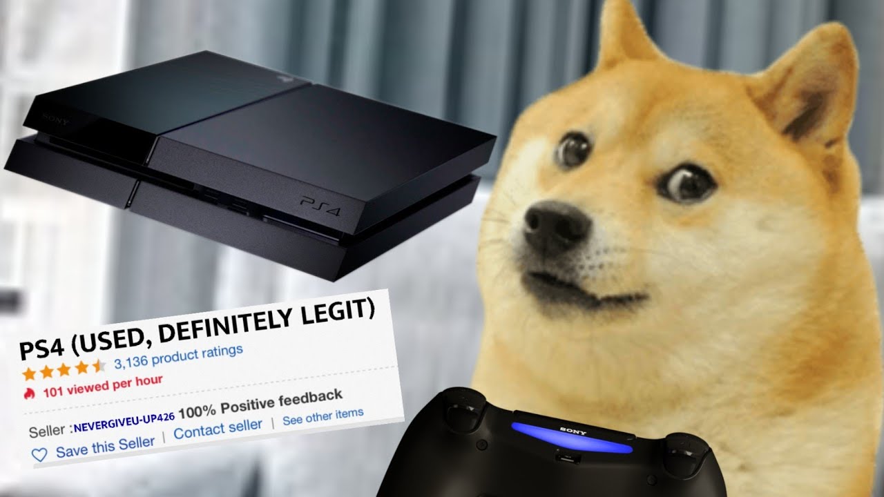 Doge gets a PS4 - YouTube