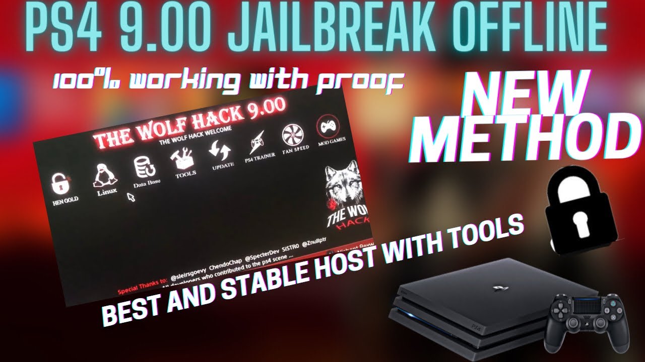 Ps4 9.00 jailbreak best and stable host with tools - YouTube