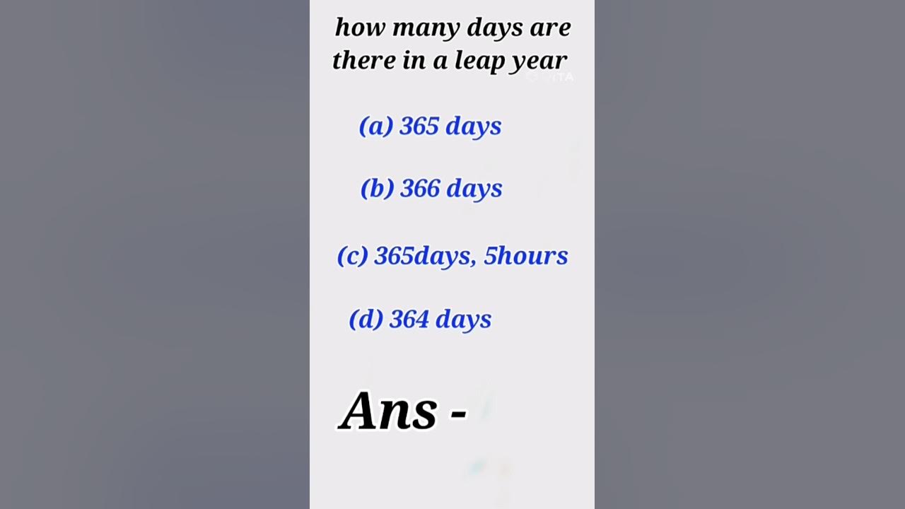 How Many Days Are There In A Leap Year YouTube how-many-days-are-there-in-a-leap-year-youtube