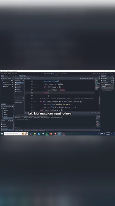 Belajar Scripting karakter roll [godot part 3] - YouTube
