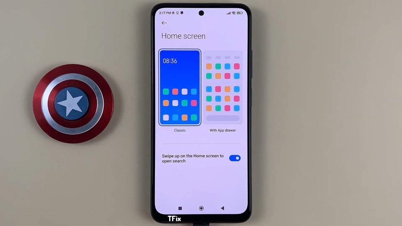 How to change home screen style with app drawer on Xiaomi Redmi Note 11 ...