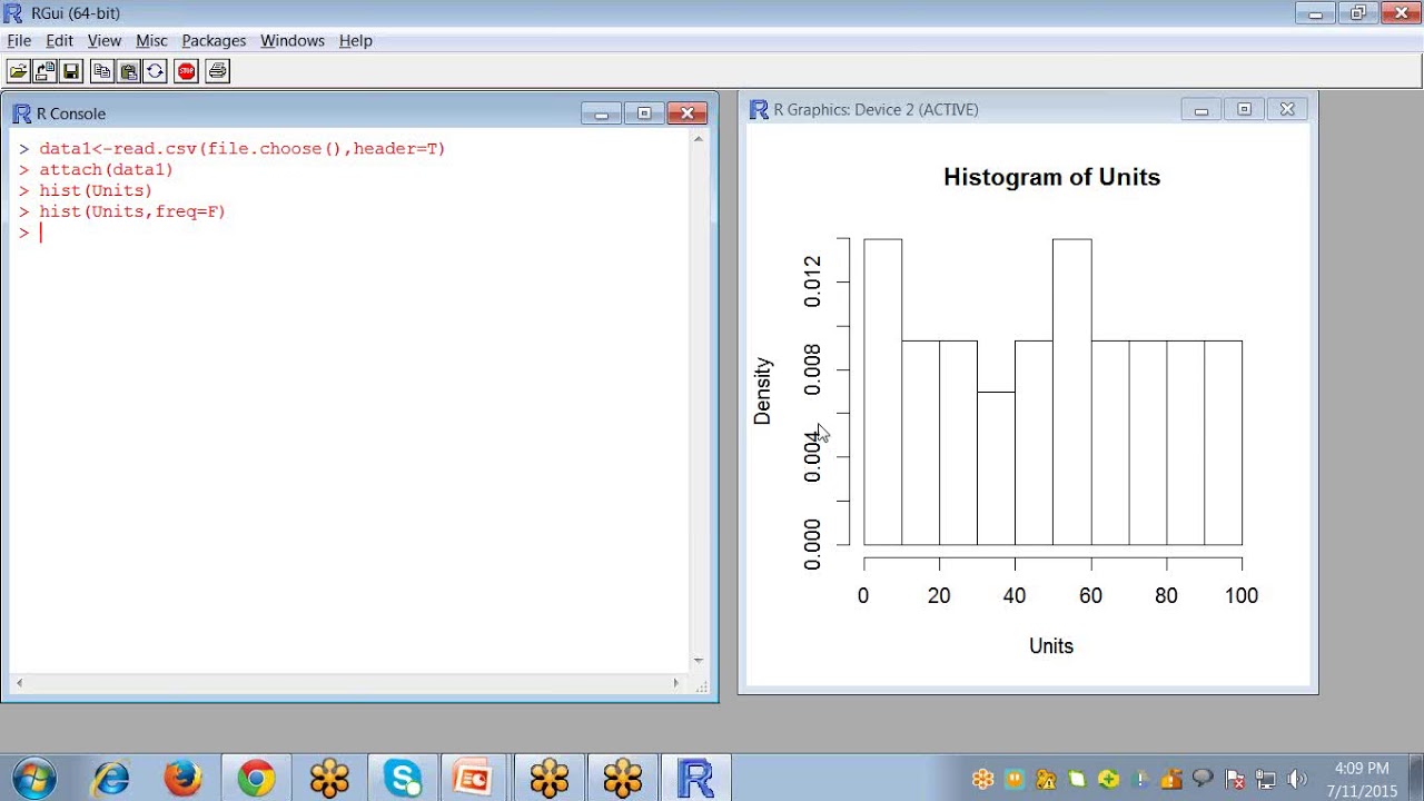 Histogram in R - YouTube