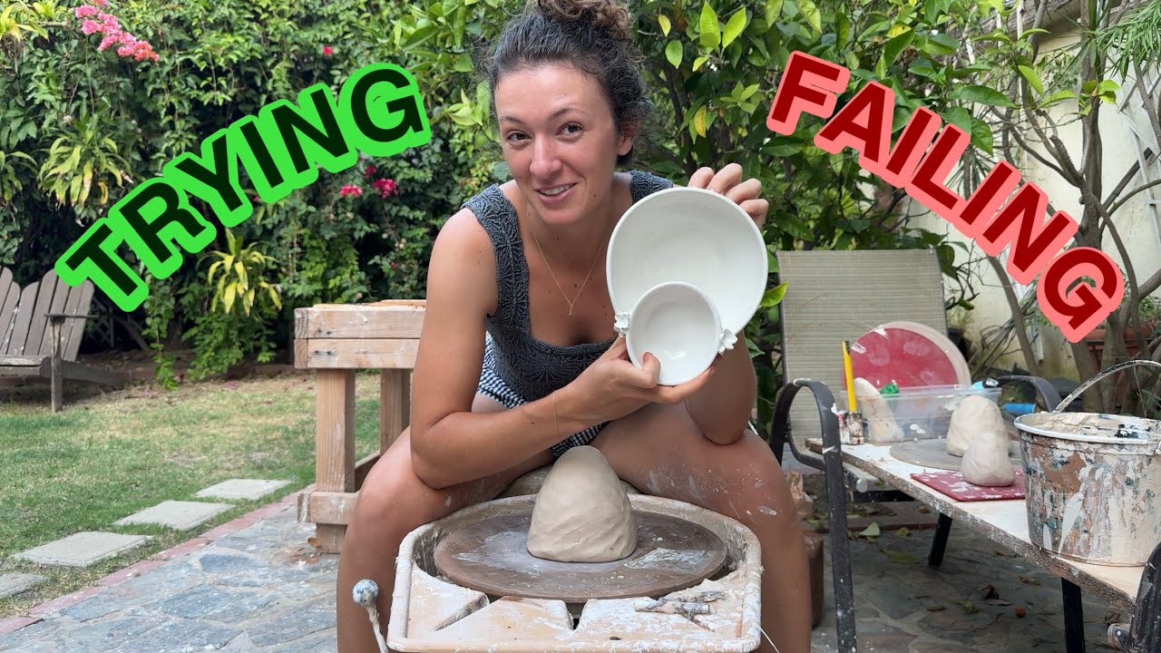 I KEEP FAILING / making a new piece of pottery / ceramic chip & dip ...