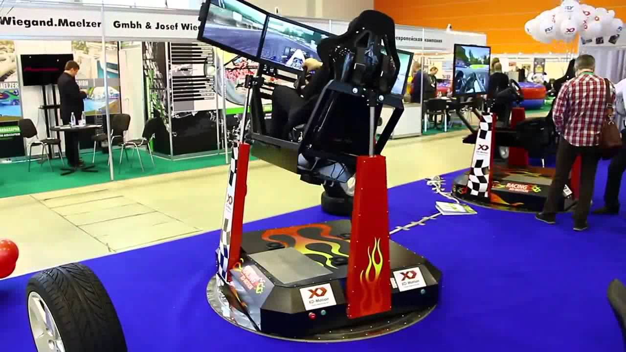 XD Motion 6D interactive racing simulator - YouTube