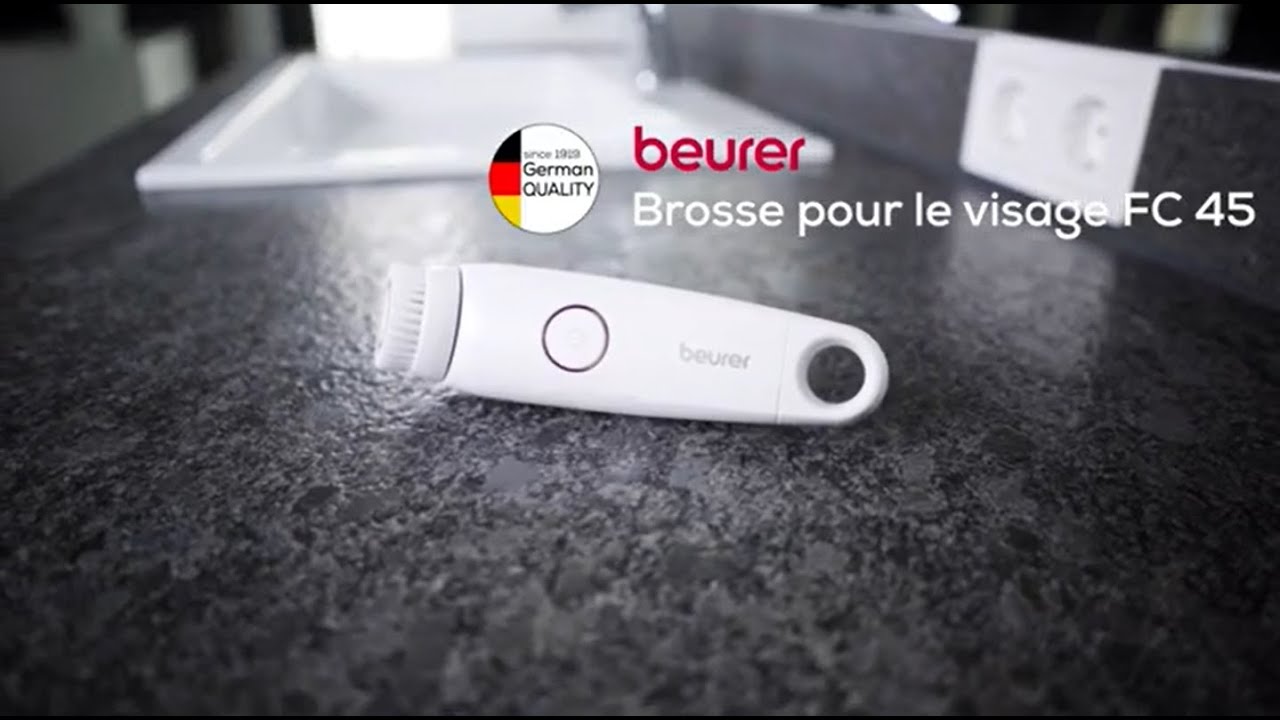 BEURER FC 45 - Brosse cosmétique rotative - Nettoie les pores du visage ...