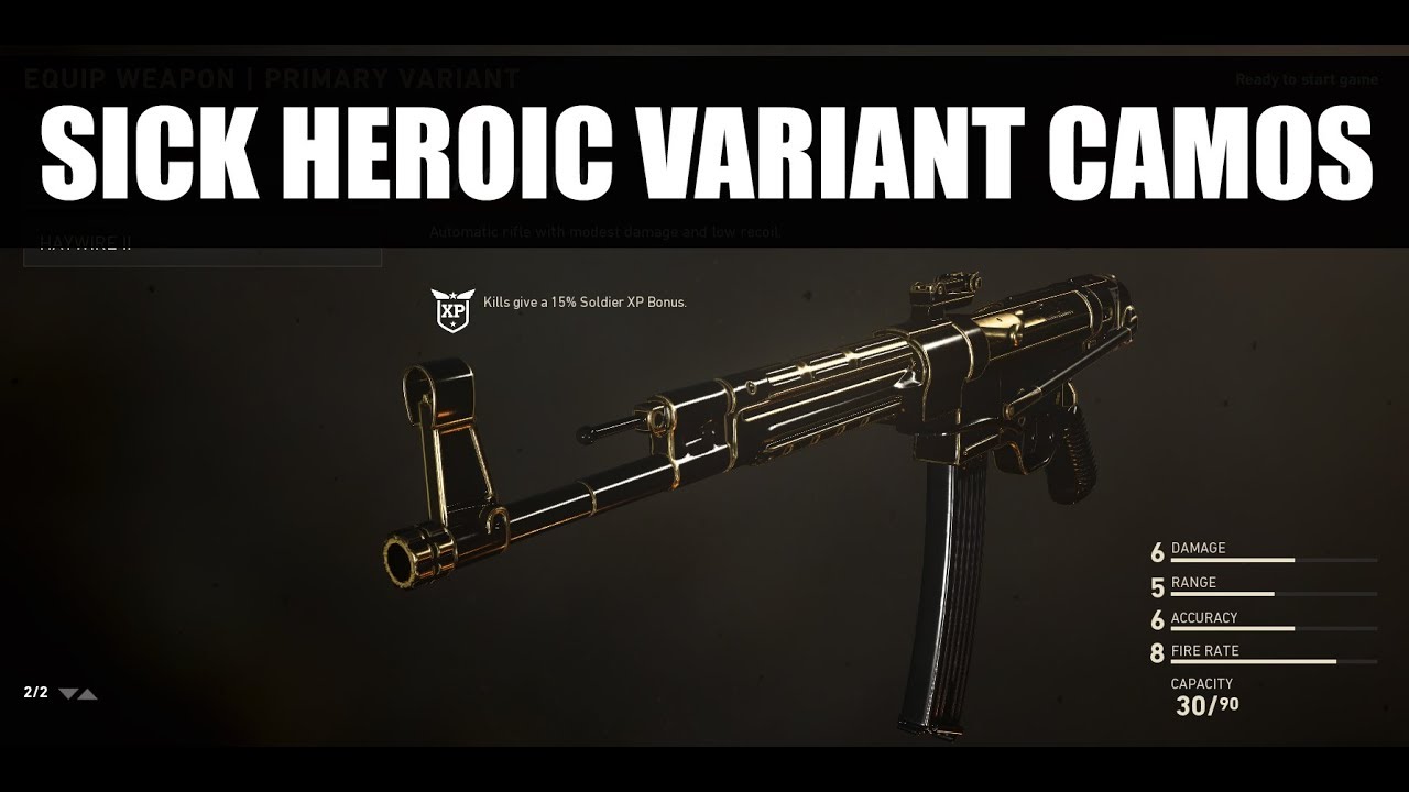 Call of Duty: WWII - SICK STG44 and P-08 Axis Inspired HEROIC Variant ...
